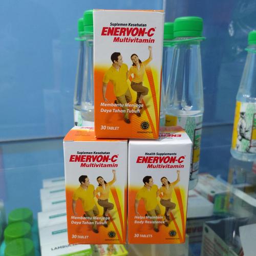 Jual Enervon C botol isi 30 tablet multivitamin C - Kota Bekasi - SENJA ...
