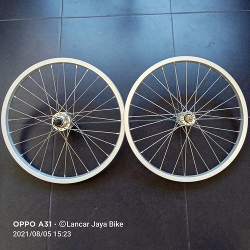 Jual rims velg sepeda satu set lengkap ukuran 18 inch alloy tinggal ...