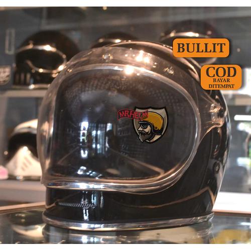 Jual HELM CUSTOM BELL BULLIT BLACK WITH VISOR / HELM CLASSIC ( MR HELM ...