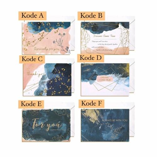 Jual 1Set Kartu Amplop Gift Card ucapan Blank kosong Thank you Kado ...