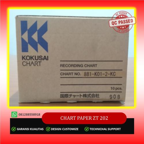 Jual RECORDING CHART PAPER / FOLDING CHART / KERTAS GRAFIK FBR-1B-14PH ...