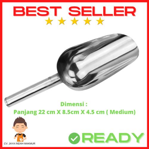 Jual Sendok Skop Es Batu Stainless 9" / 22 CM Beras Gula Biji Kopi 9 ...
