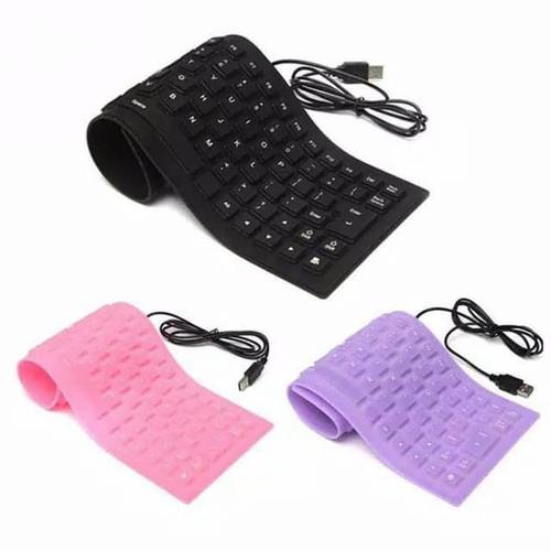 Jual KEYBOARD FLEXIBEL USB KEYBOARD FLEXIBLE ANTI AIR BAHAN KARET ...