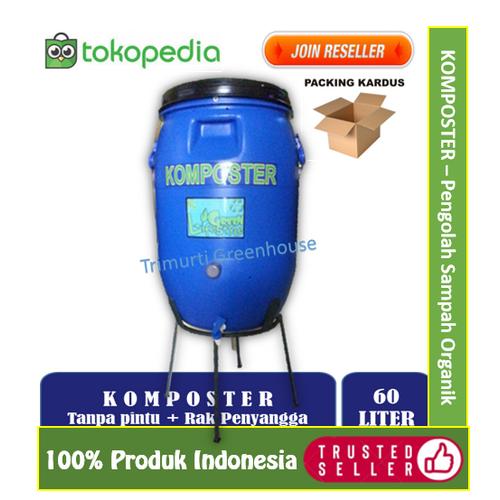 Jual Tong Komposter 60 Liter Tanpa Pintu Dilengkapi dengan Rak ...