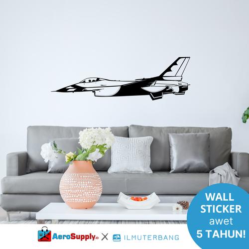 Jual F-16 FIGHTING FALCON WALL STICKER SINGLE PREMIUM - Ilmuterbang ...