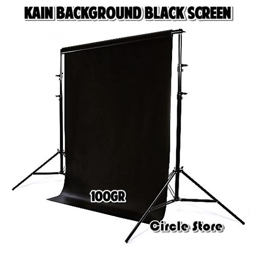 Jual Kain Background Hitam Black Screen / Kain Backdrop Studio Hitam ...