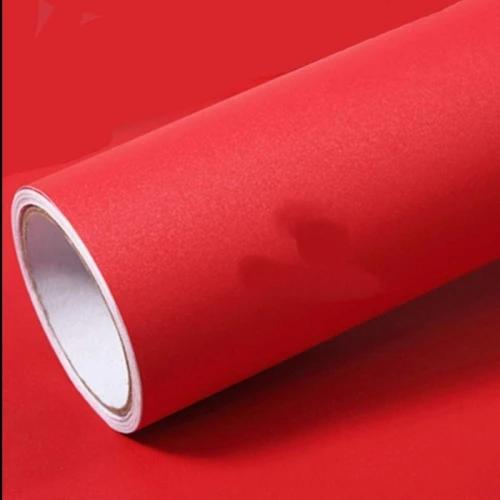 Jual wallpaper sticker dinding merah polos - Jakarta Utara - dull ...