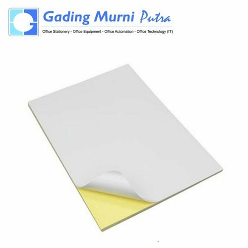 Jual Kertas Stiker Putih A4 Doff Sticker Label - 10 lembar - Kota ...