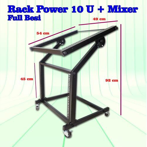 Jual RACK POWER 10 U / RACK MIXER AUDIO 16 CH / RACK ACC SOUND SYSTEM ...