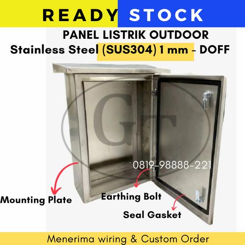 Jual Box Panel Listrik Outdoor Stainless 60x40x20 cm SUS304 1mm Doff GT ...