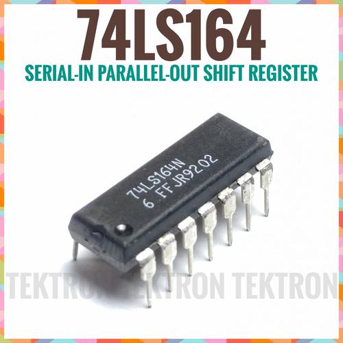 Jual iC TTL 74LS164 serial in paralel out sfiht register 74164 74ls164n ...