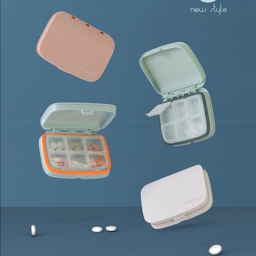 Jual PREMIUM daily box medicine kotak obat vitamin harian 6 sekat USAR ...