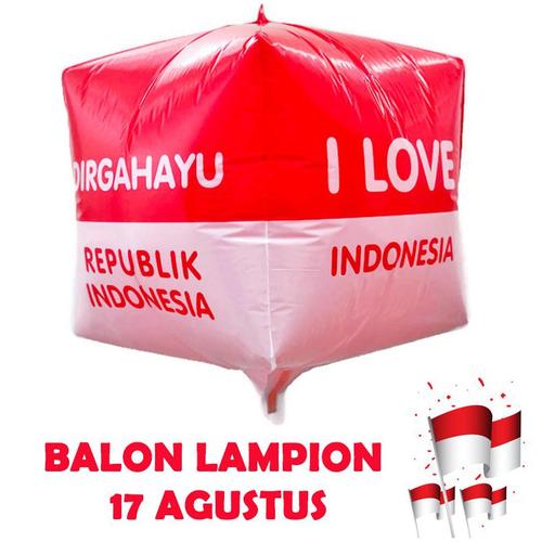Jual Dekorasi 17 Agustus HUT RI 17an Murah Balon Foil Lampion Kotak ...