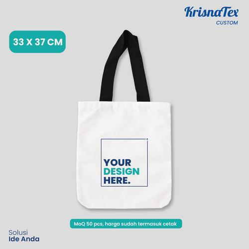 Jual Custom Tote Bag Kanvas Polyester Premium - Tas Goodie Bag - Cetak ...
