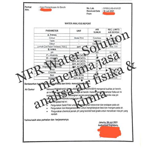 Jual Jasa Analisa Lab Sample Air Parameter Fisika dan Kimia - Jakarta ...