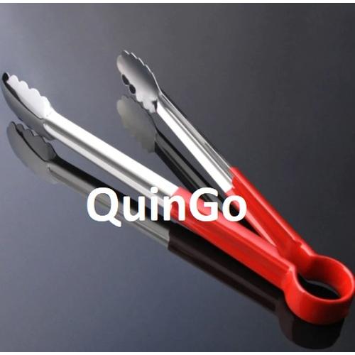 Jual Jepitan Capitan Makanan Stainless Steel Gagang Merah Tebal Capit ...