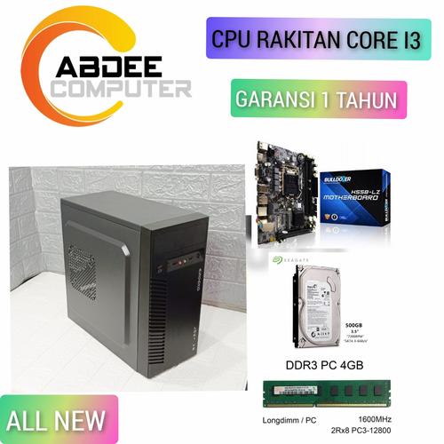 Jual CPU RAKITAN PC CORE I3 RAM 4 GB FREE USB WIFI - Kota Bandung ...
