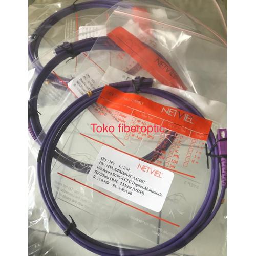 Jual Netviel Patch Cord OM4 SC- LC Duplex Multimode 50/125um OM4, 1 ...
