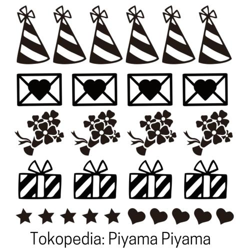 Jual sticker emot emoji Balon PVC ulang tahun tipe 01 - 20x20 - Jakarta ...