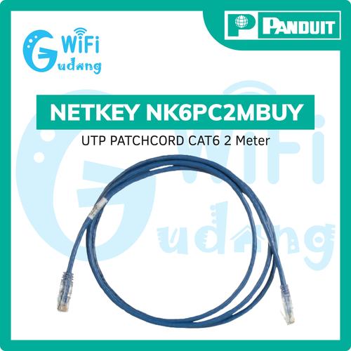 Jual PANDUIT NETKEY UTP PATCHCORD CAT6 2 Meter NK6PC2MBUY Warna Biru ...