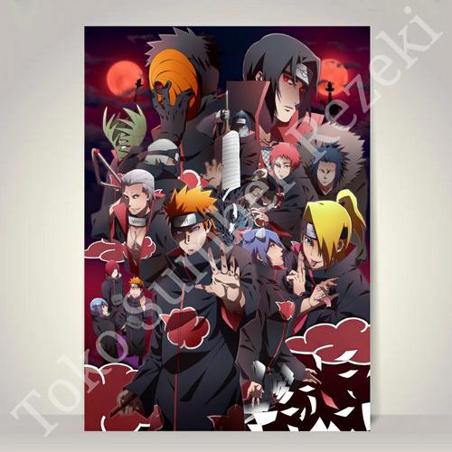 Jual Poster Lukisan Foto Anime Akatsuki Naruto Shippuden Hidan Canvas ...