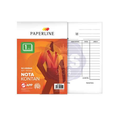 Jual Nota Kontan Kecil Paperline 1ply/2ply/3ply - 1ply - Jakarta Barat ...
