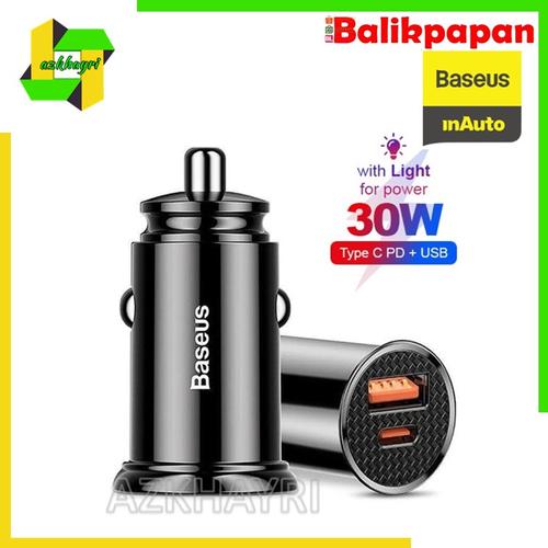 Jual Baseus Car Charger 30w Type-C Pd + Usb Quick Charge 3.0 Mobil ...