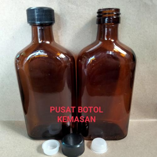 Jual BOTOL KACA BENING GEPENG 250ML/BOTOL MADU/BOTOL JUS/BOTOL KOPI ...