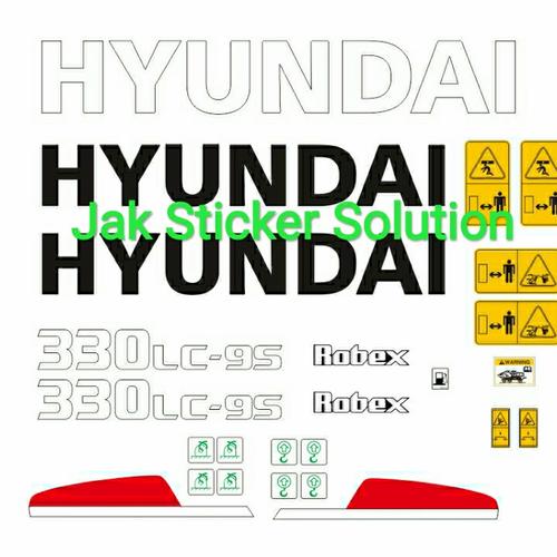 Jual Stiker Hyundai R330-9S Sticker Excavator - Kab. Cirebon - Stiker ...