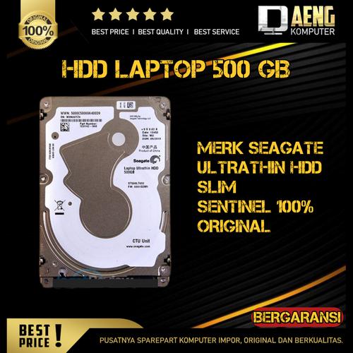 Jual HDD Hardisk Harddisk Laptop 500 GB Merk Seagate Ultrathin HDD Slim ...