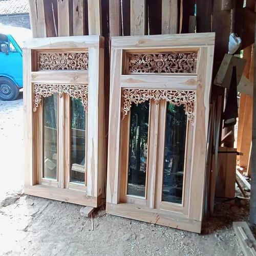 Jual jendela kusen ukir - Kab. Jepara - mashadiantik | Tokopedia