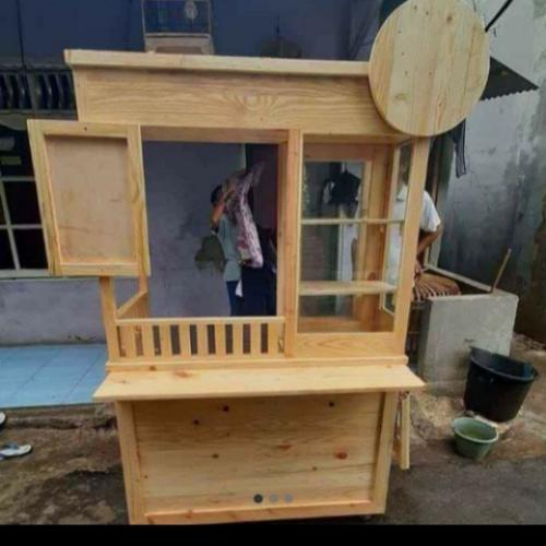 Jual Booth kayu jati belanda serba guna Uk:120x60x180 Bahan full kayu ...