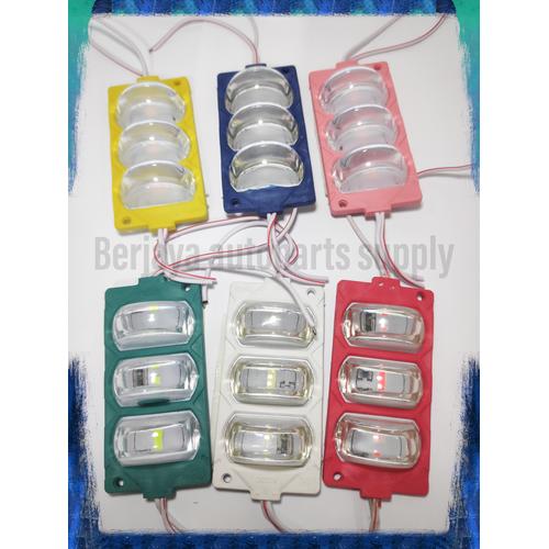 Jual Lampu LED 3 Mata Terang 12 Volt 24 Volt / LED Variasi Mobil Truk ...