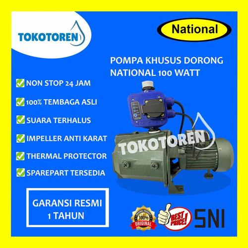 Jual POMPA AIR NATIONAL BOOSTER 100 KHUSUS DORONG GARANSI 1 TAHUN - Kab ...