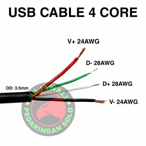 Jual KABEL USB 4 CORE SERAT TEMBAGA - 4 Core - Kota Surakarta ...