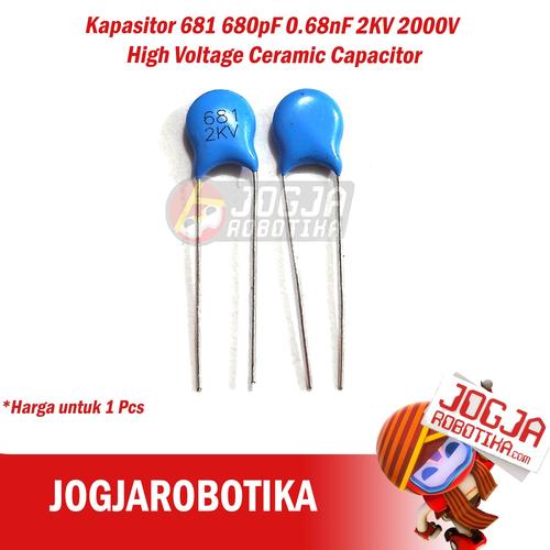Jual Kapasitor 681 680pF 0.68nF 2KV 2000V High Voltage Ceramic ...