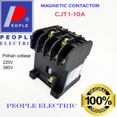 Jual CONTACTOR PEOPLE CJT1-10A 220V, 380V - 220V - Jakarta Barat - People Electric | Tokopedia