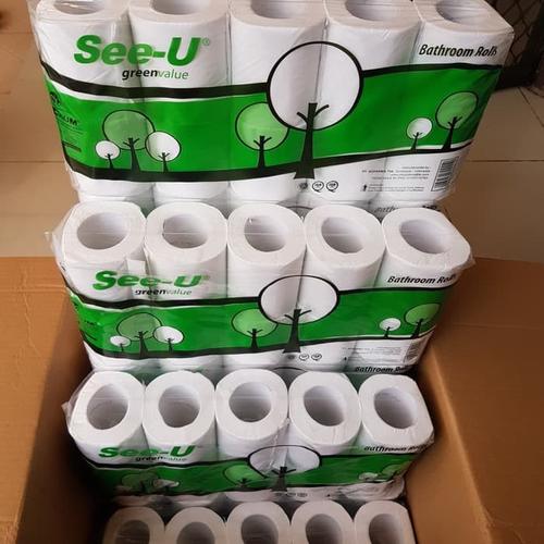 Jual Tissue Gulung/Toilet Roll See-U Green Value (1 dus isi 100 Rolls ...