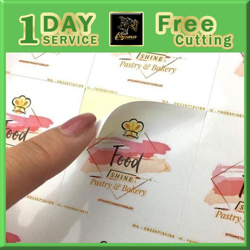 Jual SKC 1-7 Arjuna Cetak Stiker Chromo Kotak Label Makanan Print ...