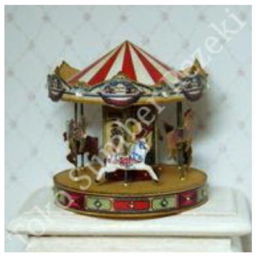 Jual Dollhouse Carausel Paper Craft Menara Kincir Ria Kuda DIY ...