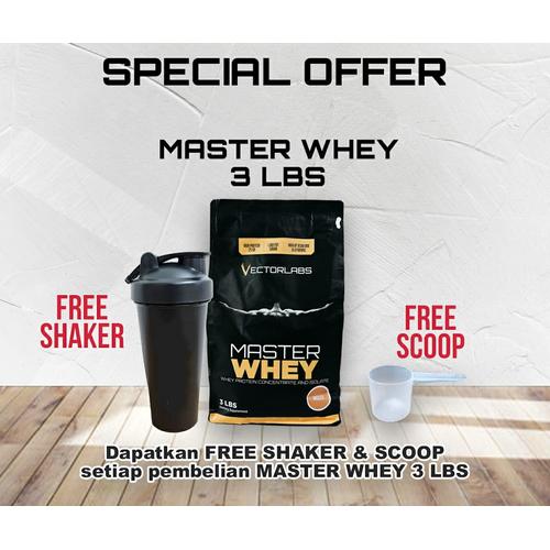 Jual Vector labs Master Whey 3 lbs 3lbs Whey Protein Isolate wpi 90 ...