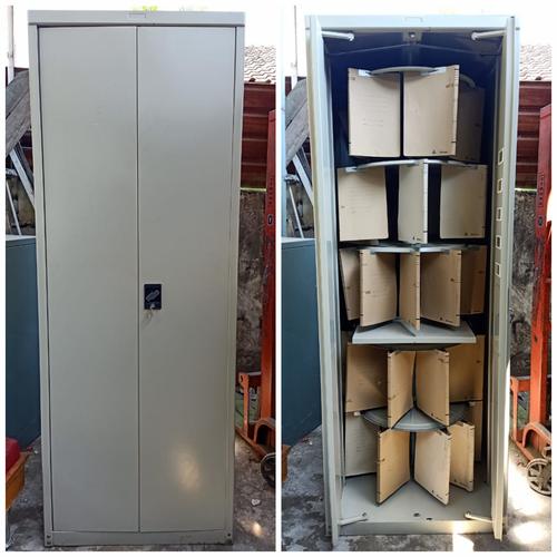 Jual Lemari Arsip Rotary File Datascrip Bekas Almari Besi Rotary Bekas ...