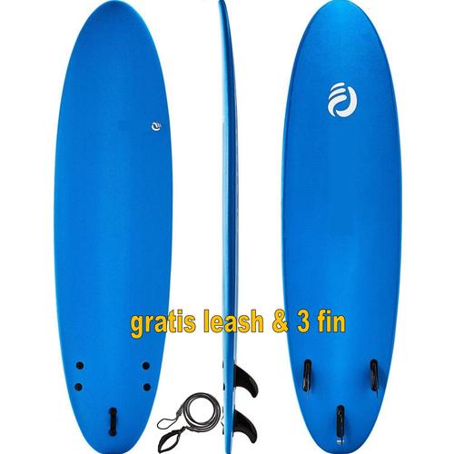 Jual Surfboard Papan Selancar Surfing Surf Board Anak soft top 7 feet ...