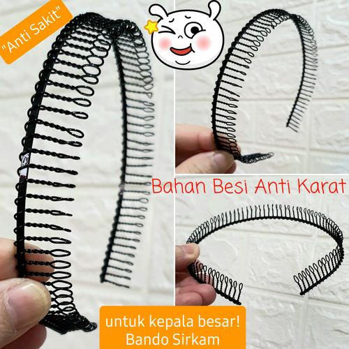 Jual Bando Pria Kepala Besar Kawat Polos Kuat Besi Anti Karat Import ...