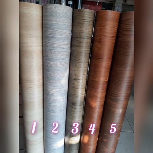 Jual stiker kayu 3D/stiker motif serat kayu/stiker meja pintu almari ...