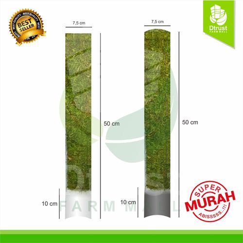 Jual Turus Lumut Hidup Mika Transparan 50 cm Tiang Penyangga Tanaman ...