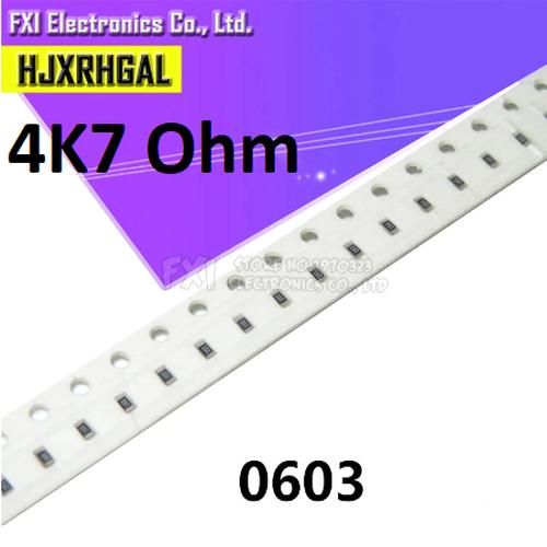Jual Resistor 0603 SMD 1/8W 220 1K 2K 4K7 10K Ohm - 4K7 Ohm - Kota ...