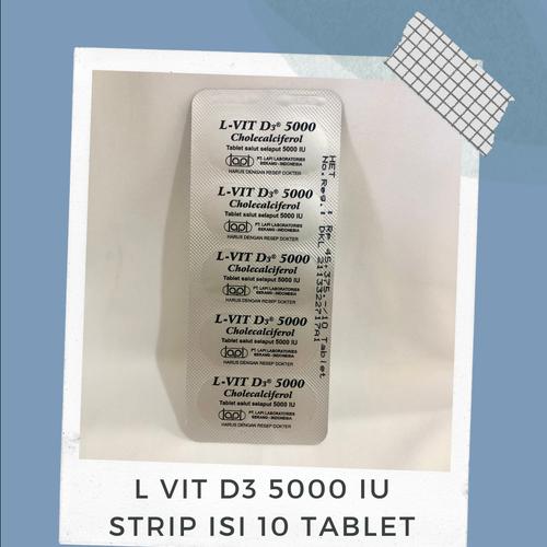 Jual L VIT D3 5000 IU STRIP ISI 10 TABLET - Kota Bandung ...