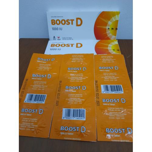 Jual BOOST D 1000 IU, Vitamin D3 1000 IU - 1 strip - Kota Tangerang ...