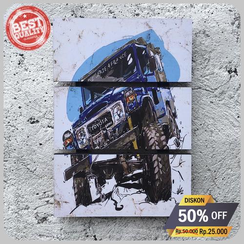 Jual Poster Mobil Jeep - Hiasan dinding kayu - Otomotif - Poster ...